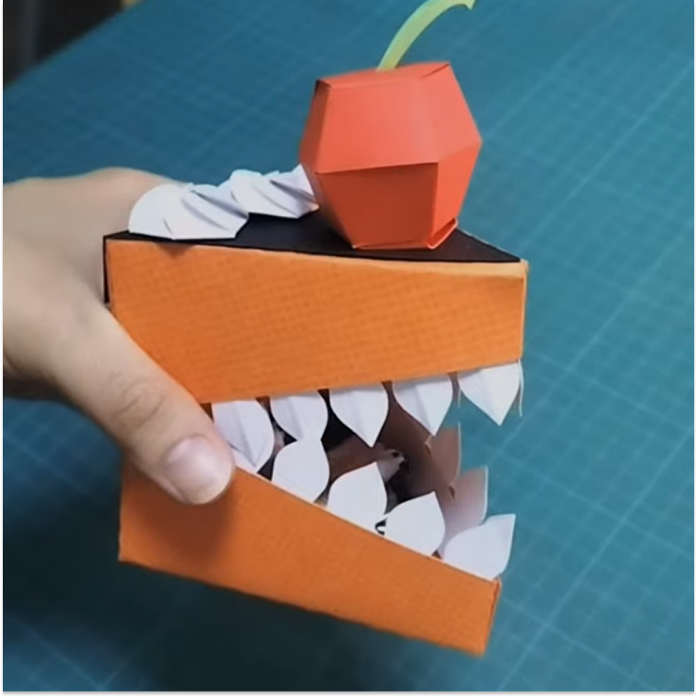 Free Scary Cake Candy Box SVG | Halloween Treat Template Download ...