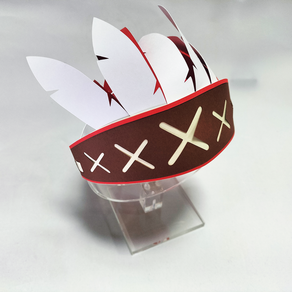 DIY Paper Native American Warbonnet for Kids | Easy Costume Craft